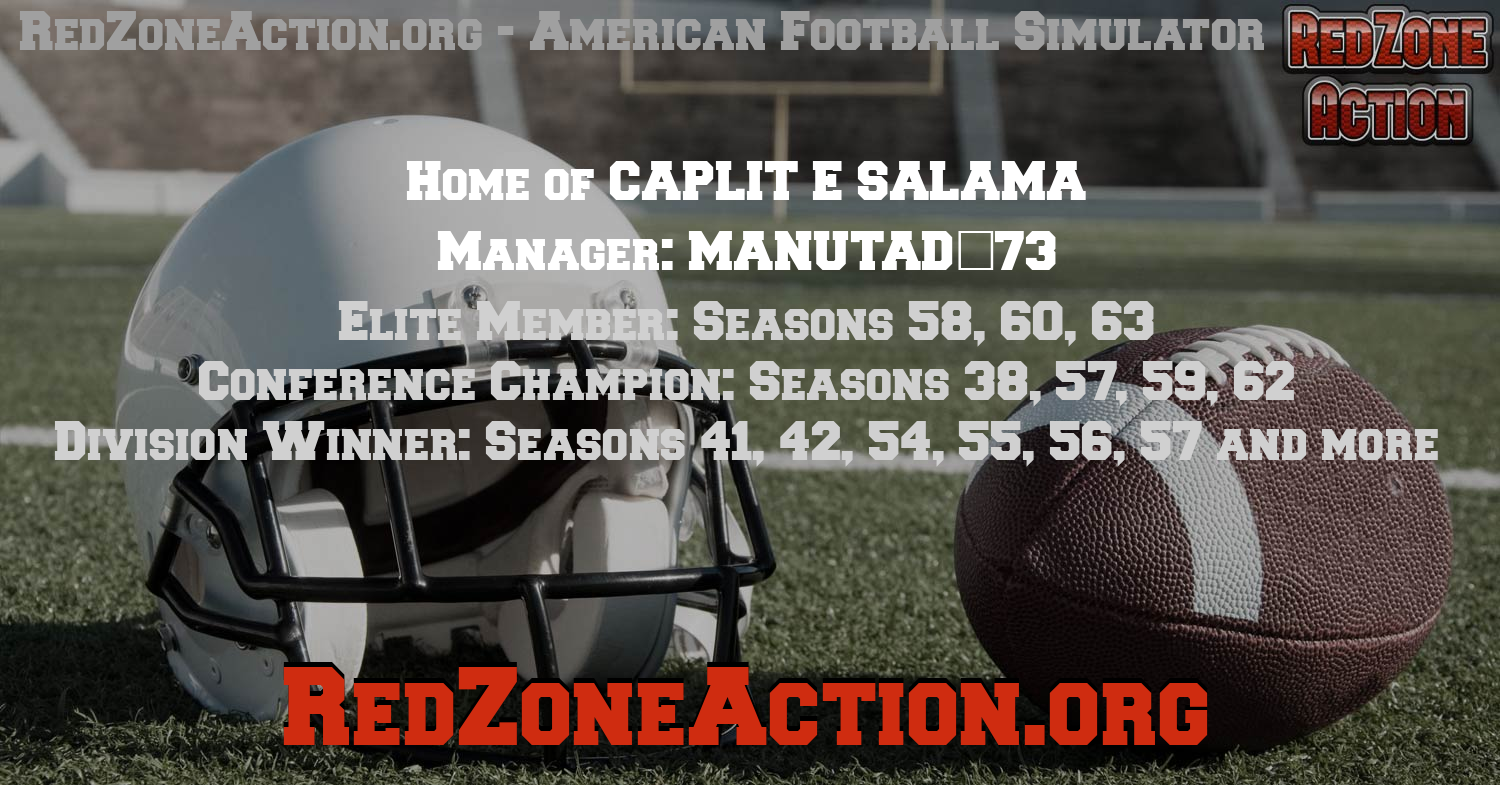 Caplit e salama - American Football Management Simulator Browsergame ...