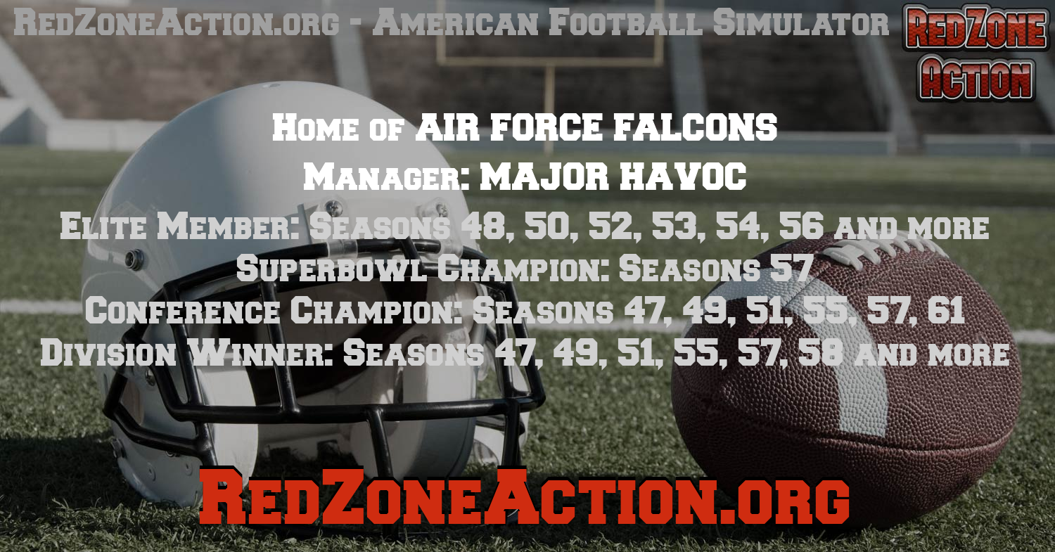 Air Force Falcons - American Football Management Simulator Browsergame ...