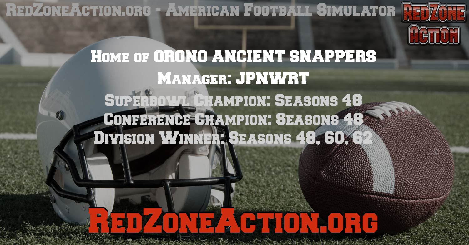 Orono Ancient Snappers - American Football Management Simulator ...